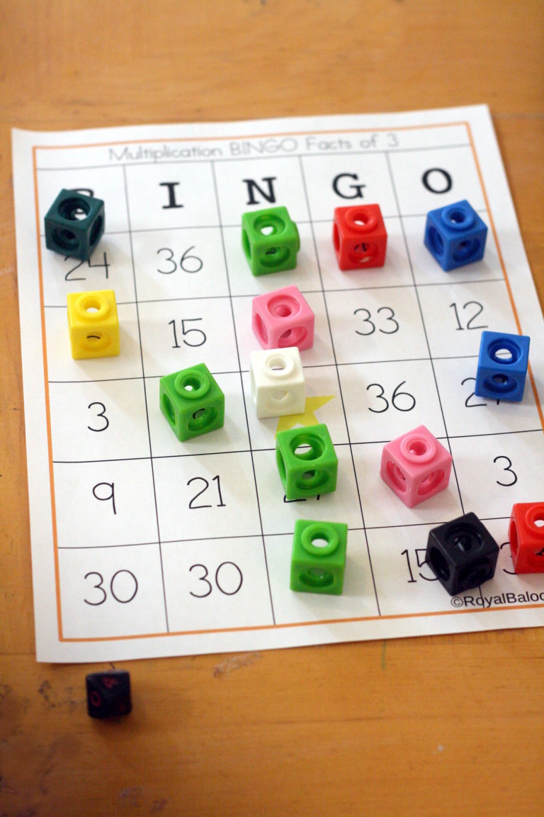 Multiplication BINGO → Royal Baloo