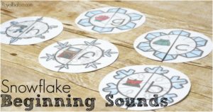 Simple Snowflake Beginning Sounds Puzzles → Royal Baloo