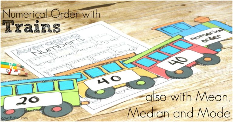 Practice Averaging and Ordering Numbers with Trains! → Royal Baloo