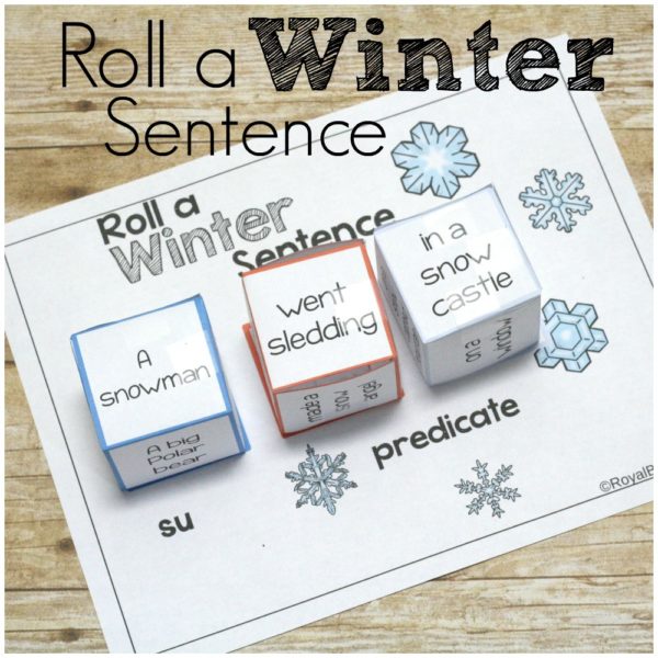 Silly Sentences: Winter Style! Roll a Silly Winter Sentence → Royal Baloo