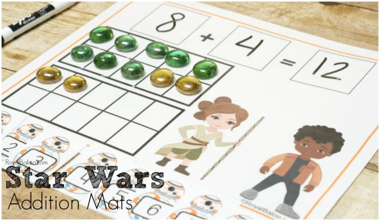 Star Wars Addition Mats for Math Fun → Royal Baloo