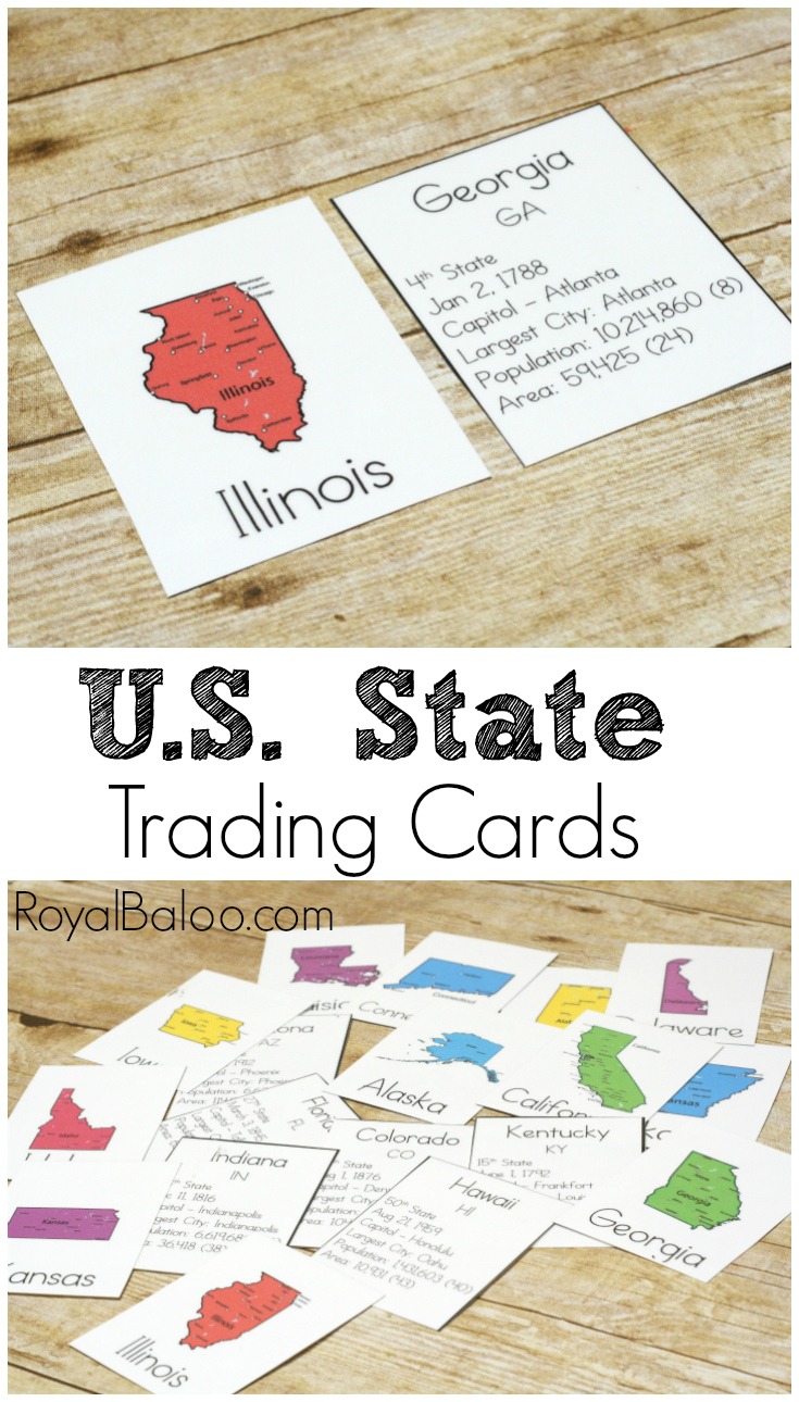 State Trading Cards to Bring Geography to Life → Royal Baloo
