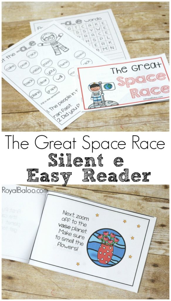 Learn to Read Silent E with a Space Easy Reader → Royal Baloo