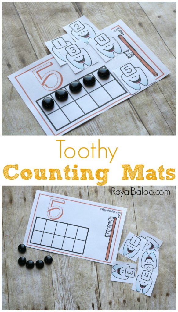 Tooth Counting Mats for a Fun Dental Health Unit → Royal Baloo