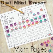Owl Mini Eraser Math Packs for Early Elementary → Royal Baloo