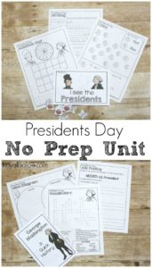 Presidents Day No Prep Printable Unit Study for Elementary → Royal Baloo