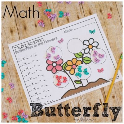 Hands On Butterfly Math Set with Mini Erasers → Royal Baloo