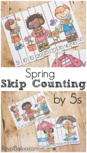Skip Counting by 5s for Fun Spring Learning → Royal Baloo