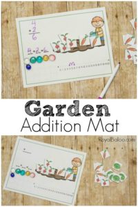 Garden Addition Mats for Hands On Math Practice → Royal Baloo