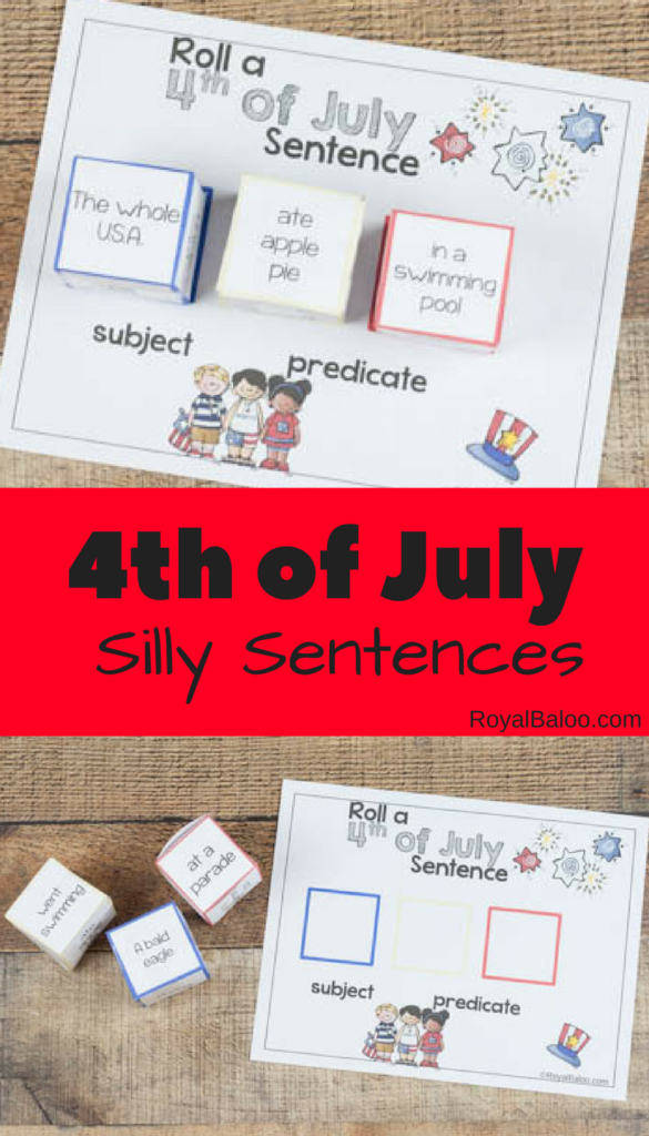 4th of July Silly Sentences for Silly Reading Fun → Royal Baloo