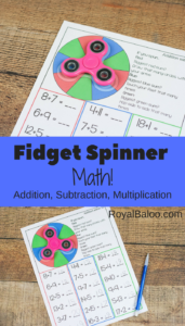 Fidget Spinner Math and Movement → Royal Baloo