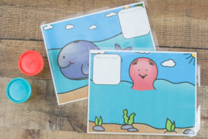Ocean Playdough Math Mats for Counting and Addition → Royal Baloo