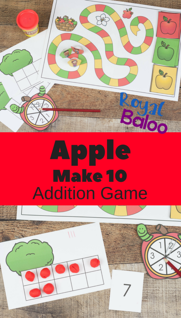 Apple Make 10 Addition Game → Royal Baloo