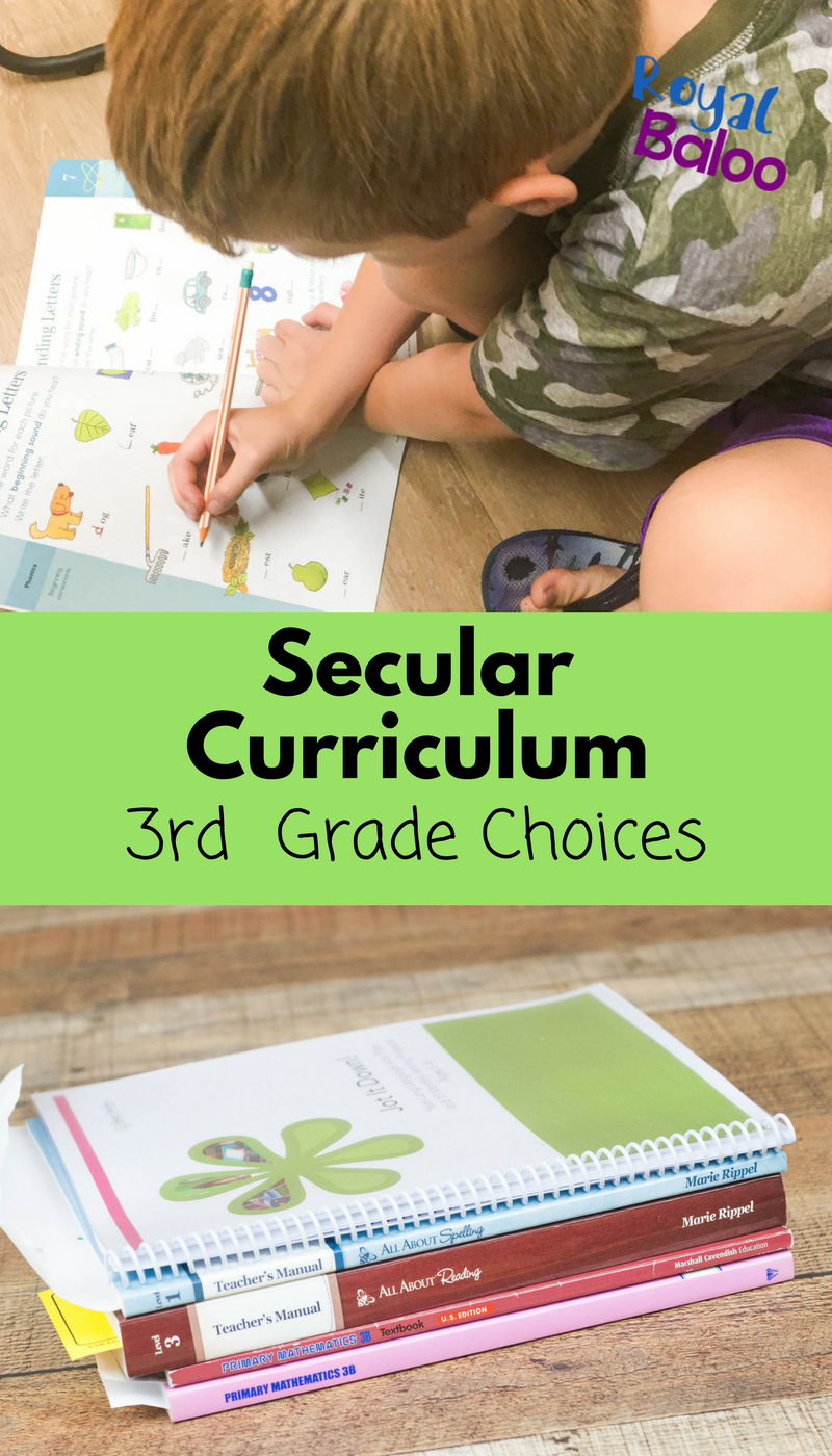 3rd Grade Secular Homeschool Curriculum Choices Royal Baloo 3rd Grade Secular Homeschool Curriculum Choices Royal Baloo
