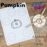 Pumpkin Addition Clip Cards for Fun Math Practice → Royal Baloo