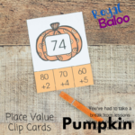 Pumpkin Place Value Clip Cards for Easy Place Value Practice → Royal Baloo