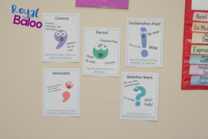 Punctuation Guides for Kids – Booklet and Posters → Royal Baloo