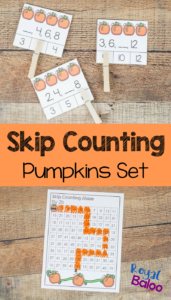 Pumpkin Skip Counting Set for Beginning Multiplication Fun → Royal Baloo