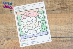 Christmas Color by Reducing Fractions → Royal Baloo