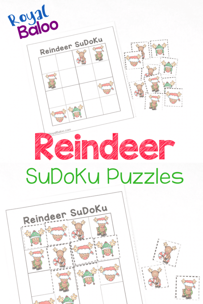 Reindeer SuDoKu Puzzles – Christmas Logic Fun → Royal Baloo