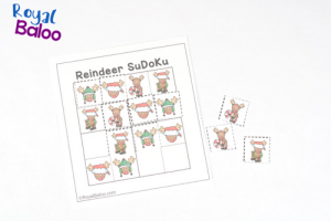 Reindeer SuDoKu Puzzles – Christmas Logic Fun → Royal Baloo