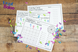 Christmas Mini Eraser Math Sets for Santa and Candy Canes → Royal Baloo