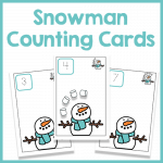 Snowman Counting Mats → Royal Baloo