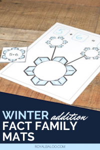 Winter Themed Mats for Fact Families and Addition → Royal Baloo