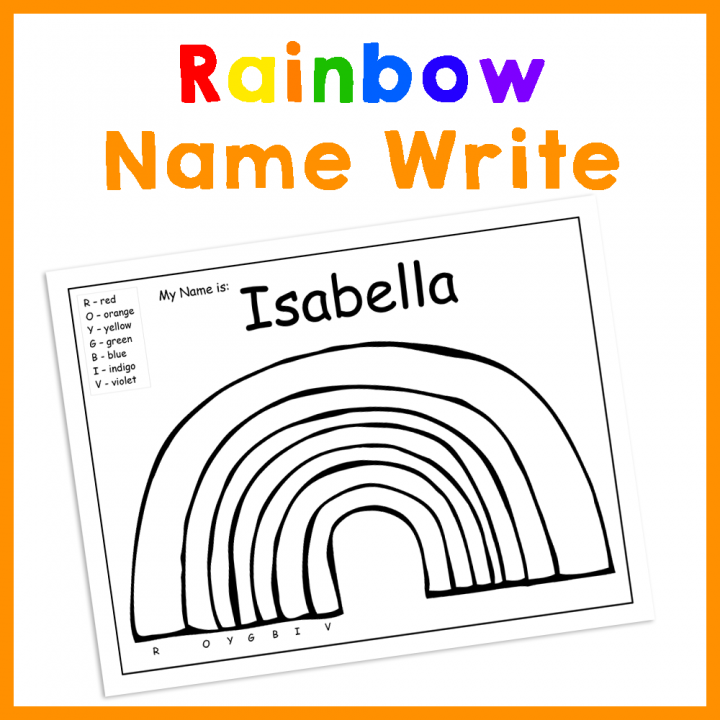 Rainbow Name Write → Royal Baloo