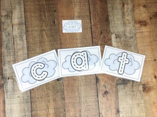 Sensory Cloud Writing – ABCs and CVC Words → Royal Baloo