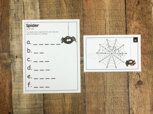 Spider Sight Word Activity → Royal Baloo