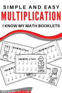 Simple I Know My Multiplication Fact Booklets → Royal Baloo