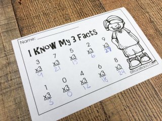 Simple I Know My Multiplication Fact Booklets → Royal Baloo