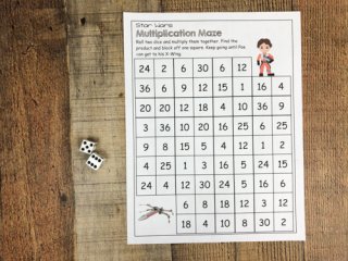 Star Wars Multiplication Mazes → Royal Baloo