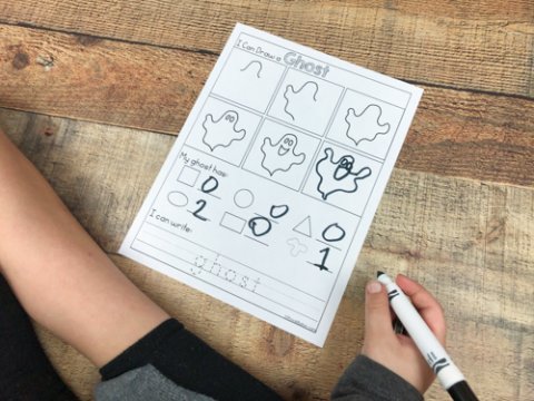 How to Draw Halloween Fun Writing Activity → Royal Baloo