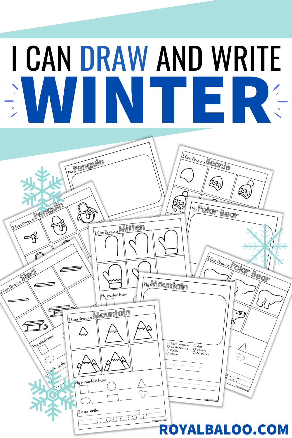 I Can Draw and Write Winter Things → Royal Baloo