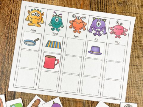 Monster Nonsense Words Rhyming → Royal Baloo