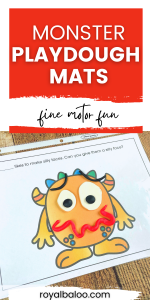 Monster Playdough Mats → Royal Baloo