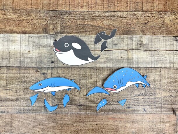 Dive into Creativity: Printable Craft for Kids – Sharks and Whales ...